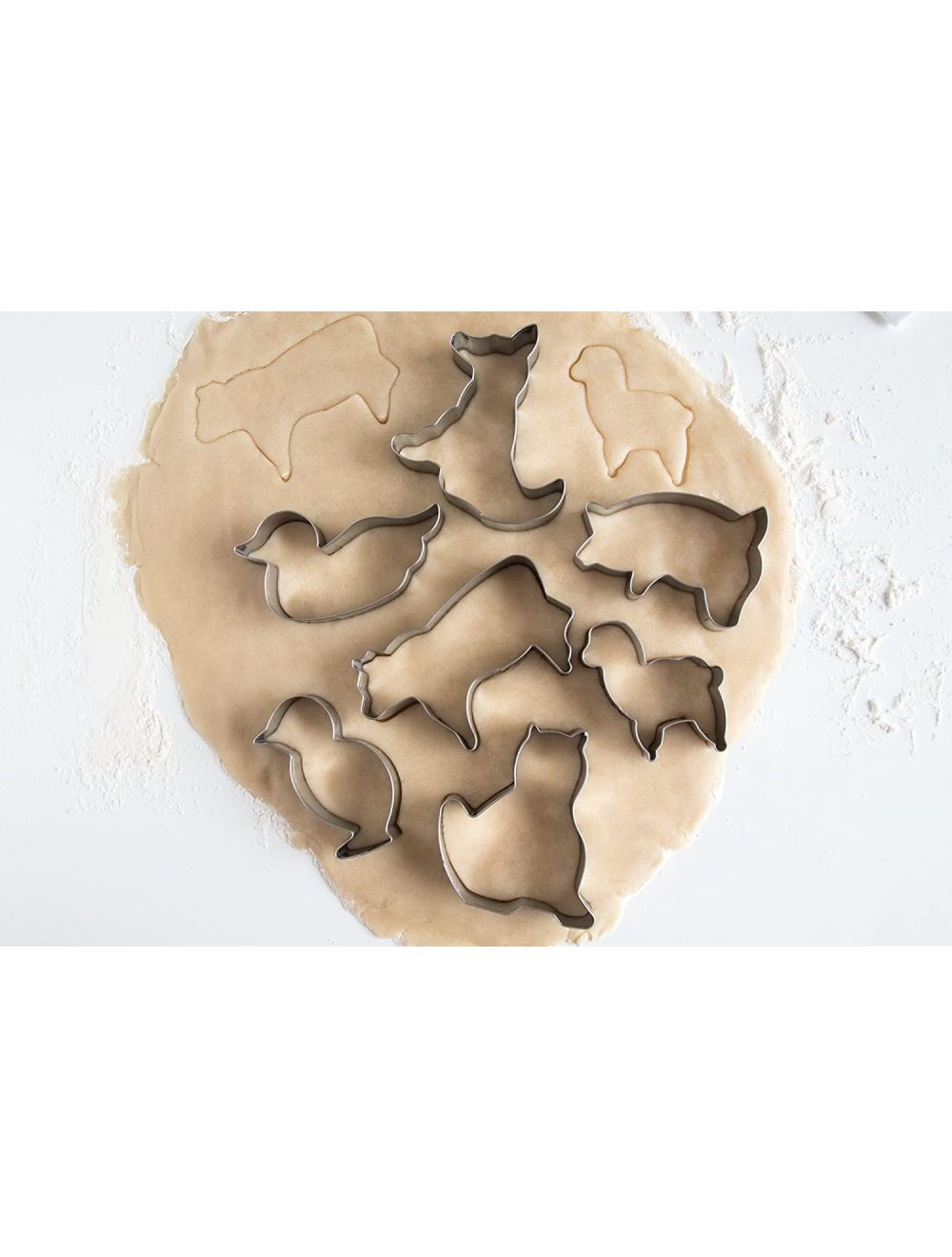 7 piece Farm animal cookie cutter set