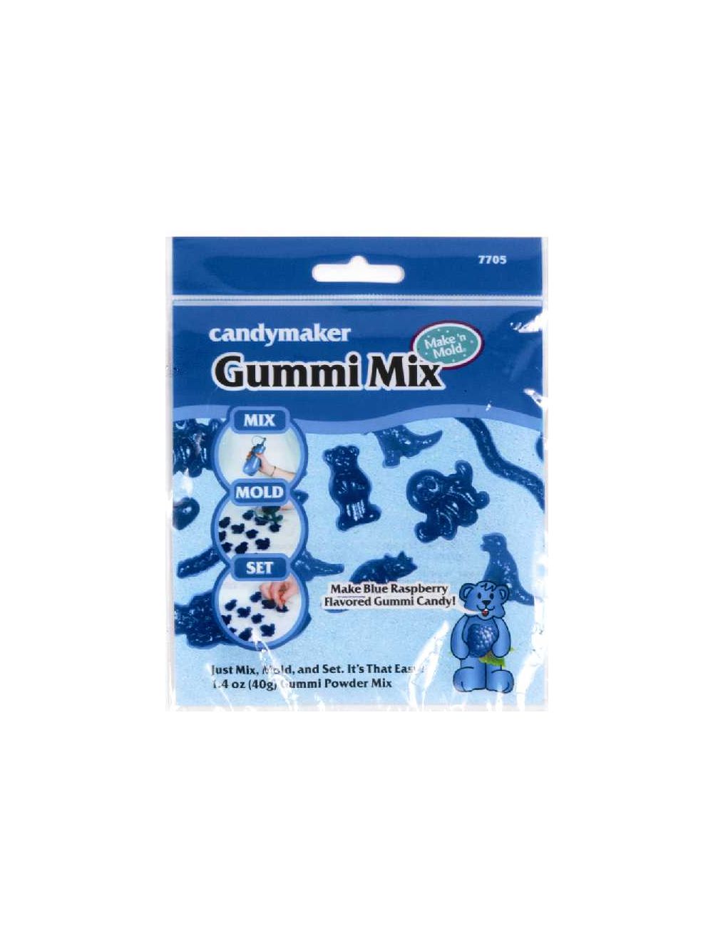 Raspberry gummi powder, 40 grams