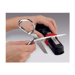 Manual scissor sharpener