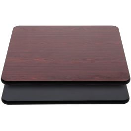 Table Top- 30"x30", Mahogany & Black