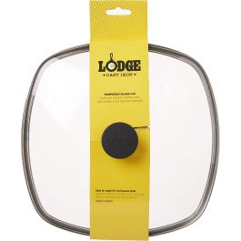 10.5" Square glass lid and cover