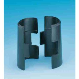 Split sleeves, Black, Plastic, Collet, 4/bag