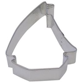 Sailboat cookie cutter, 3"