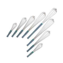 French whip, 12", Aqua nylon handle, Heat resist